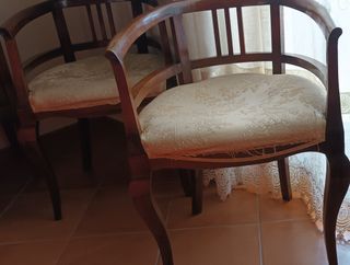 Coppia di sedie poltrone d'antiquariato del '900