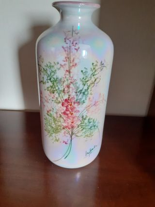 vaso vintage dipinto a mano