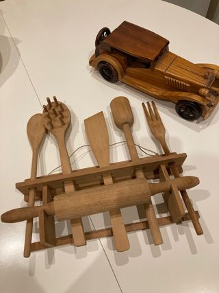 Utensili in legno + macchina in legno