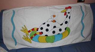 Telo mare o doccia Gallina al mare