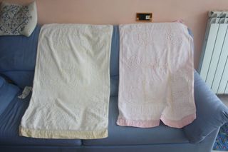 set 2 Teli doccia in spugna Sebina vintage