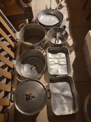 pentole in alluminio da ristorante 