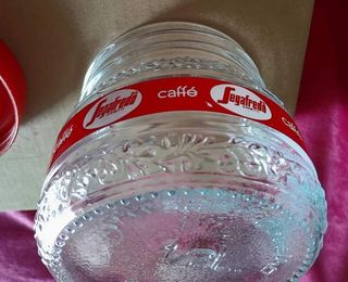 Segafredo vaso vetro porta Caffè 