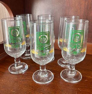 Set da 6 di bicchieri in vetro