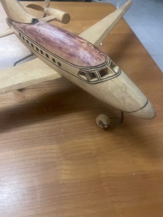 Aereo in legno fatto a mano