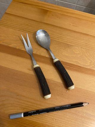 Coppia posate per aperitivo vintage