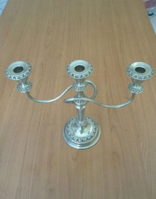 candelabro in silver inglese anni 70