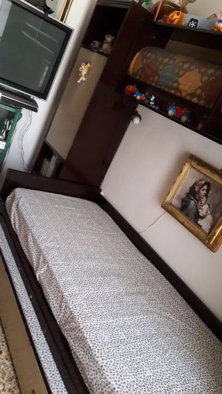 2 Letti a Ponte con scrivania in massello