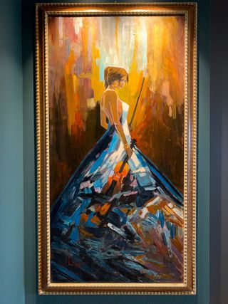 Quadro dipinto a mano Maggioni 60x120