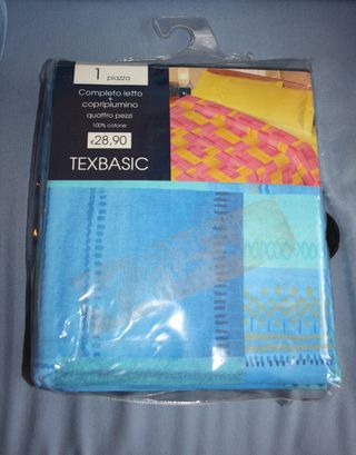 Completo letto singolo sopra+sotto+copripiumino