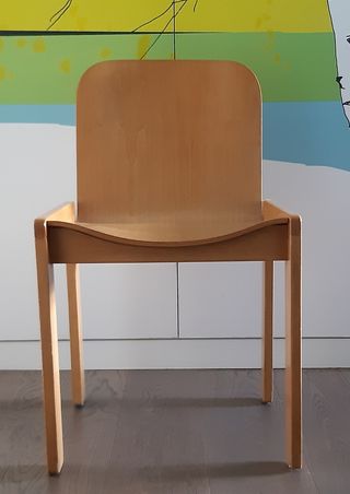 Sedia design frassino Anni '70