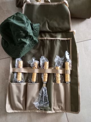Grembiule da giardino con set attrezzi