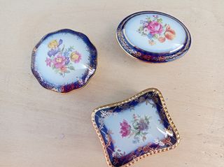 set 3 cofanetti porcellana vintage Made in Germany