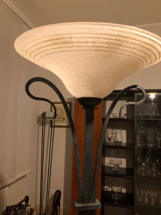 Piantana da terra in ferro battuto