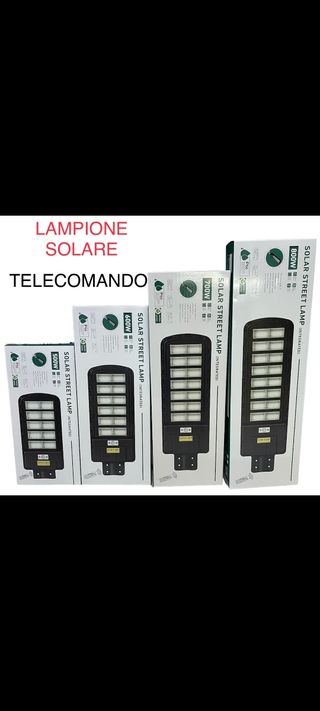 Faro solare con pannello e telecomando 500 watt