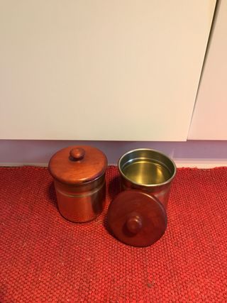 Contenitori da cucina in rame
