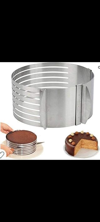 anello taglia torta regolabile in acciaio