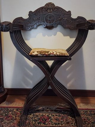 Sedie Savonarola (2sedie) periodo anni trenta