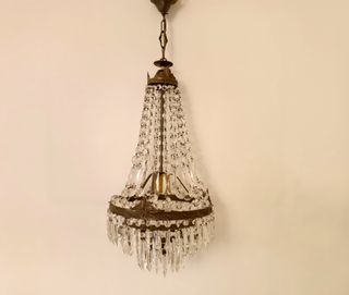 Lampadario stile impero color oro