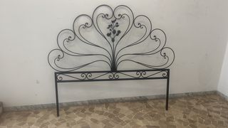 Spalliera in ferro battuto letto matrimoniale