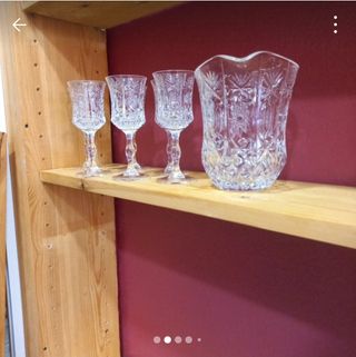 Set di Calici in Cristallo con Caraffa