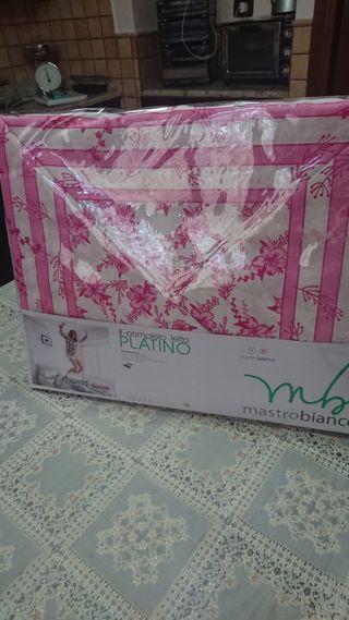 lenzuola matrimoniali Masto Bianco fantasia  nuovo