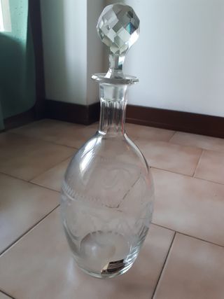 Bottiglia porta liquore anni 70 cristallo di Boemi