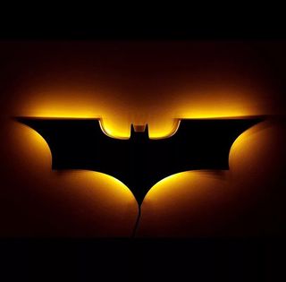 Quadro Batman con led multicolore telecomandato