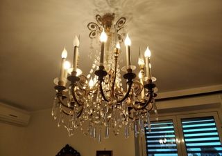 lampadario di cristallo