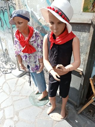 Coppia manichini anni 60