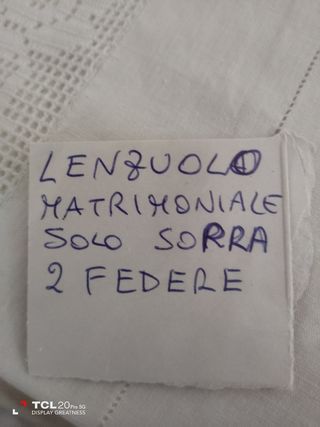 lenzuola matrimoniali in Lino