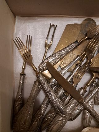 posate per dolci vintage