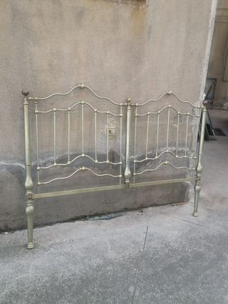 Antica Testata letto matrimoniale  in ottone