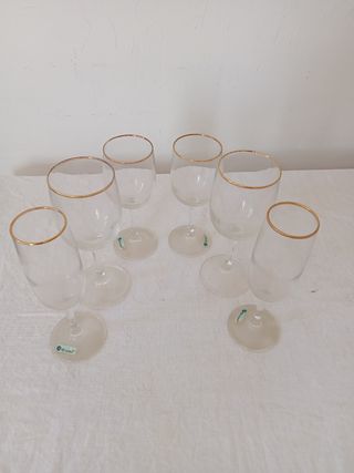 Luminarc France Cristallo Calici 6 pezzi vintage