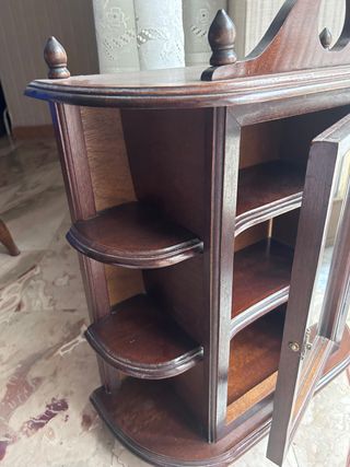Vetrinetta porta oggetti in legno