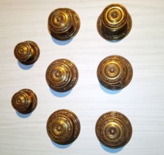 pomi in ottone pesante per decorazioni