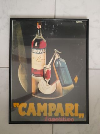Stampa pubblicità Campari l'aperitivo