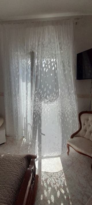 tenda setificata bianca