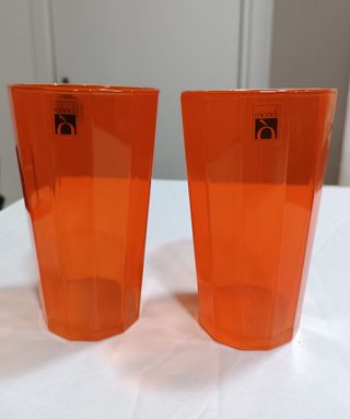 Bicchieri bibita arancione PZ 6