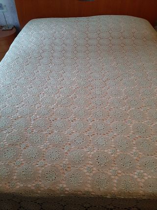 Copriletto matrimoniale uncinetto vintage