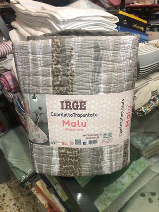 Trapuntino matrimoniale microfibra irge
