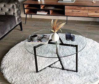 Tavolino In Vetro Indistruttibile,Tavolino Rotondo