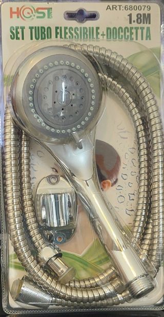 Set tubo flessibile 1.8m + doccetta