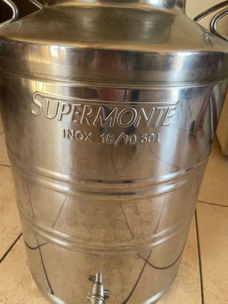 Bidone contenitore acciaio