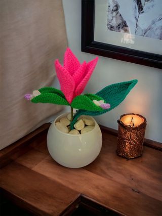 Vasetto in vetro di Murano con fiori