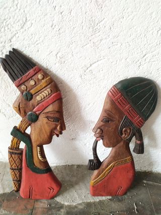 maschere in legno america latina