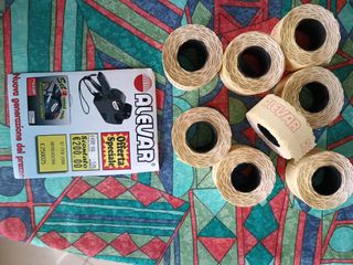 8 rotoli etichette marcatura 26x12 marchio alevar