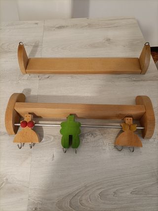 mensola con ganci e mansolina legnomagia