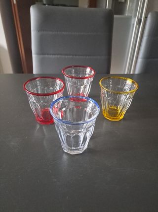 4 Bicchieri colorati