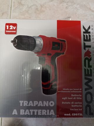 Powertech trapano a batteria nuovo